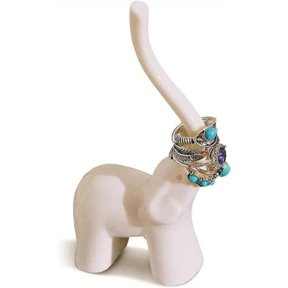 Other | Pudding Cabin Elephant Ring Holder Wedding Ring Stand Elephant ...